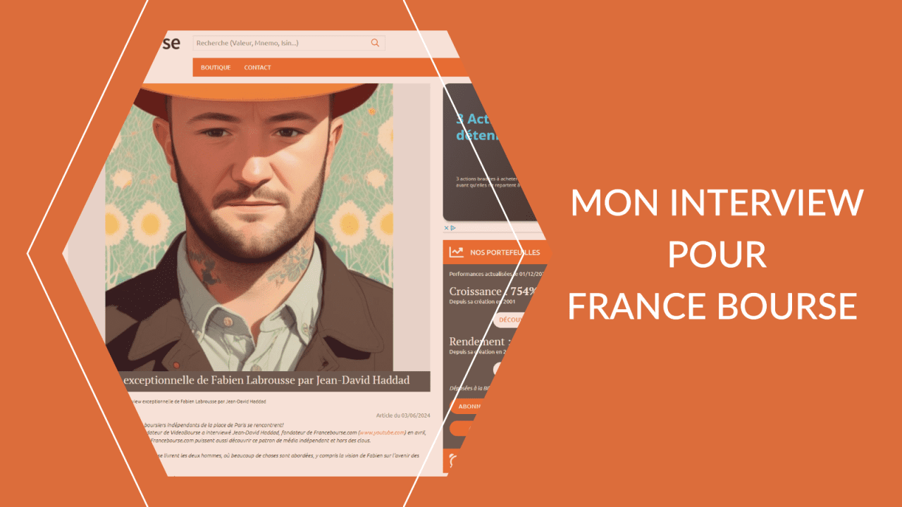 Interview (écrite) de Fabien Labrousse par Jean-David Haddad - VideoBourse